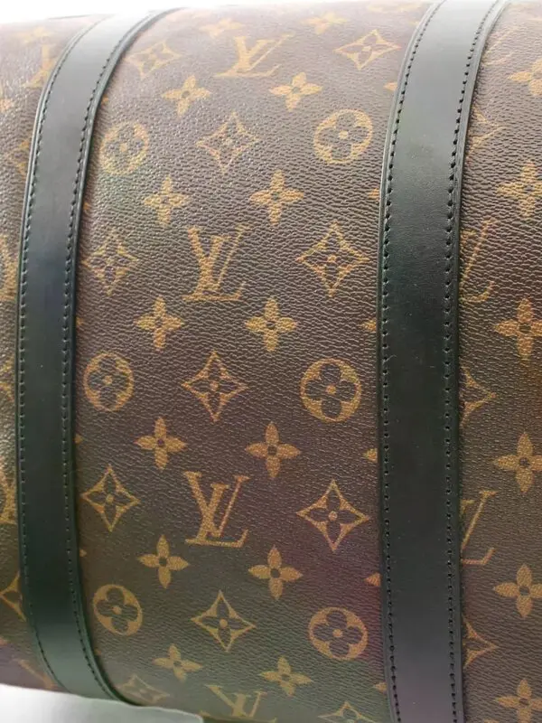 LOUIS VUITTON 2013 Monogram Macassar Keepall Bandouliere 55 Holdall