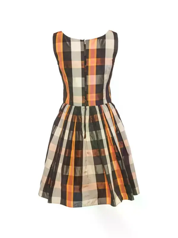 Red Valentino Plaid Fit-and-flare Mini Dress