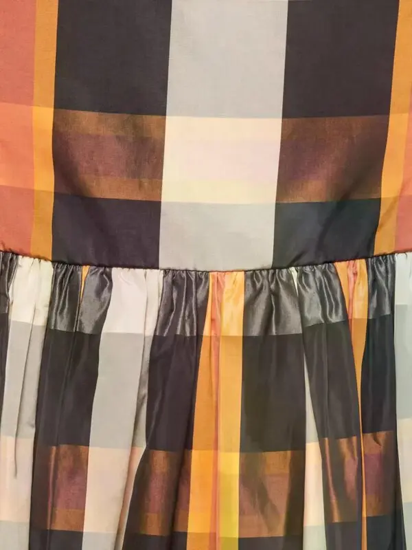 Red Valentino Plaid Fit-and-flare Mini Dress
