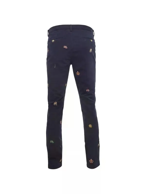 Polo Ralph Lauren Embroidered Slim-fit Trousers