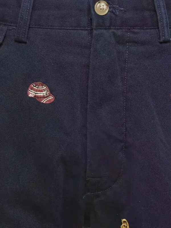 Polo Ralph Lauren Embroidered Slim-fit Trousers