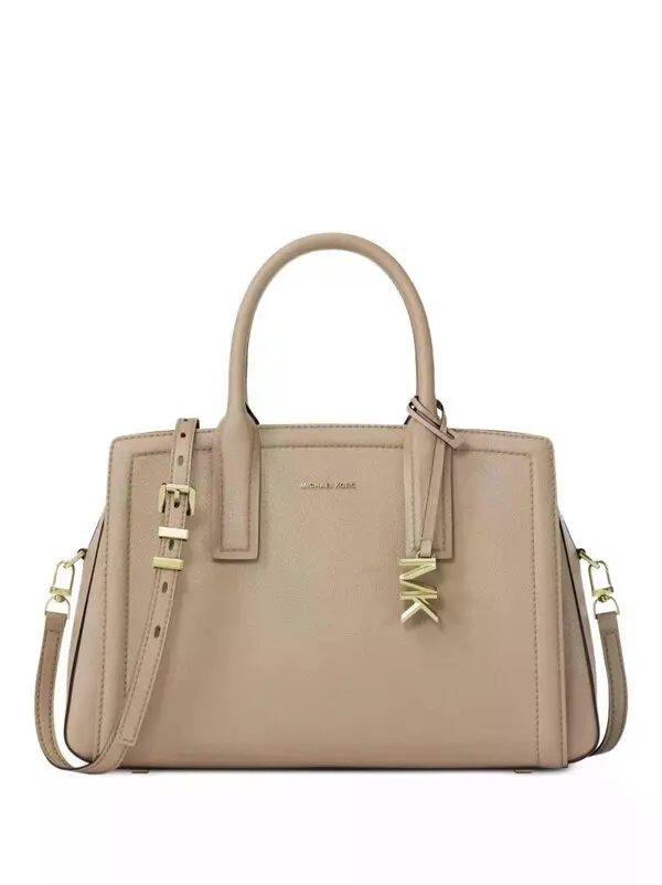 Michael Kors Medium Laila Logo-charm Leather Tote Bag