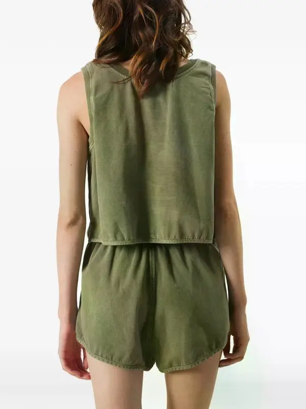 American Vintage Lycaz Ribbed-trim Tank Top