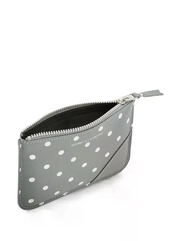 Comme Des Garçons Polka-dot Zip-top Purse