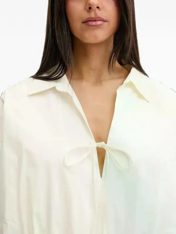 VICOLO Bow-detail Puff-sleeve Blouse