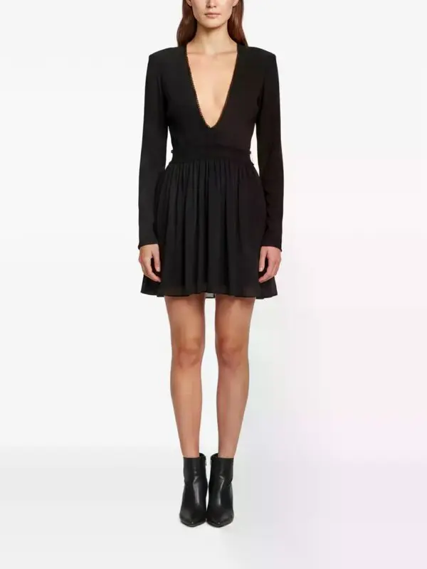 Saint Laurent Fringed Mini Dress