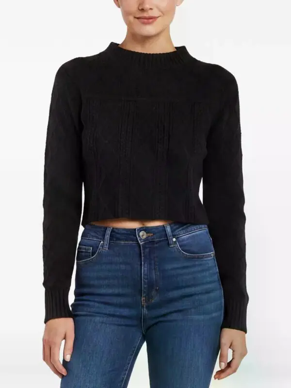 Sandro Ribbed-knit Cropped Sweater