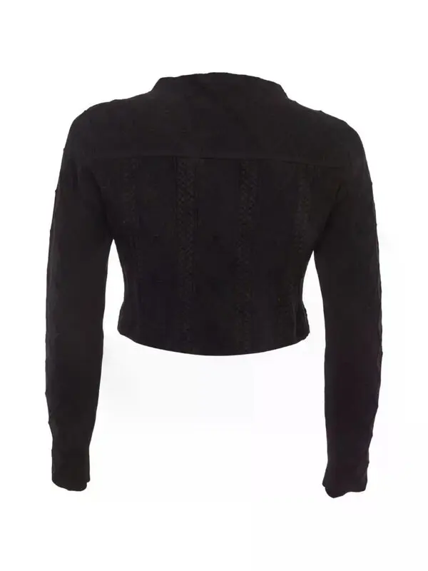 Sandro Ribbed-knit Cropped Sweater