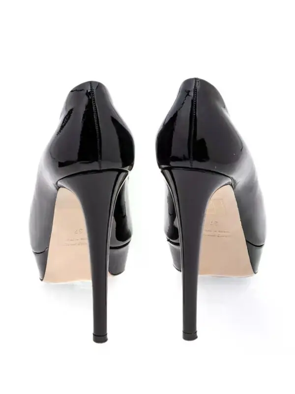 Miu Miu Patent Leather Platform Pumps - Black