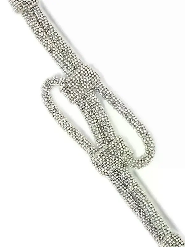 Peserico Tone Beaded Knot Detail Bracelet - Silver