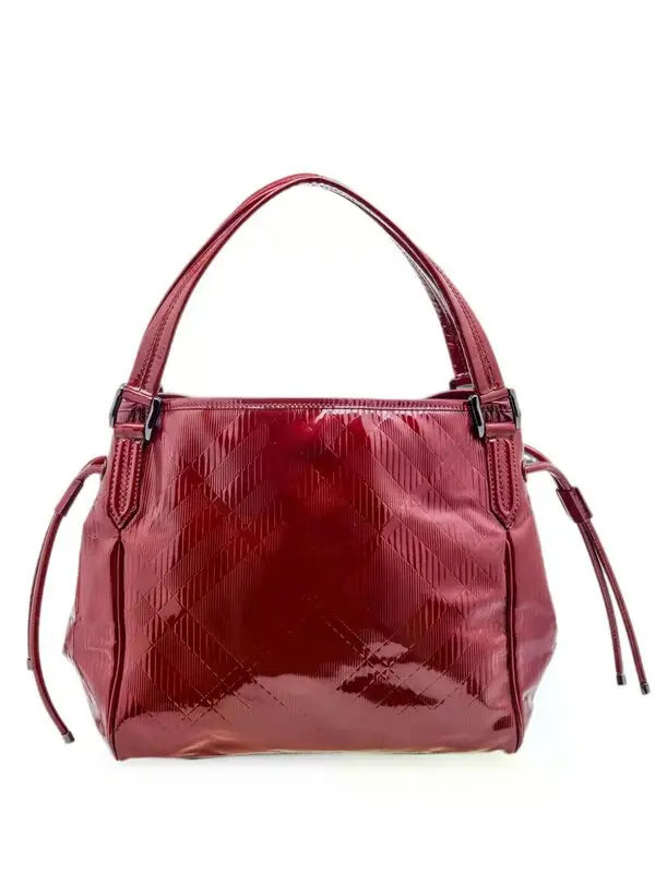 Burberry Bilmore Check-embossed Tote Bag - Red