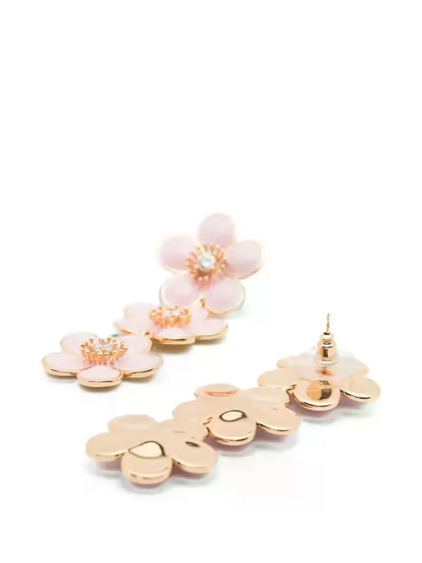 SELF-PORTRAIT Enamel-flower Tiered Earrings