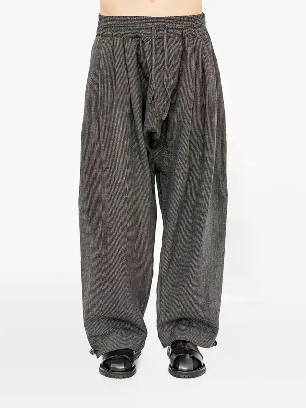 JAN JAN VAN ESSCHE Triple-pleated Loose-fit Trousers