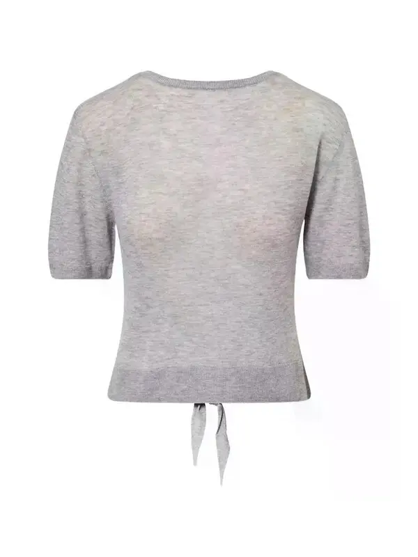 GANNI Open-back Tie-fastening Blouse