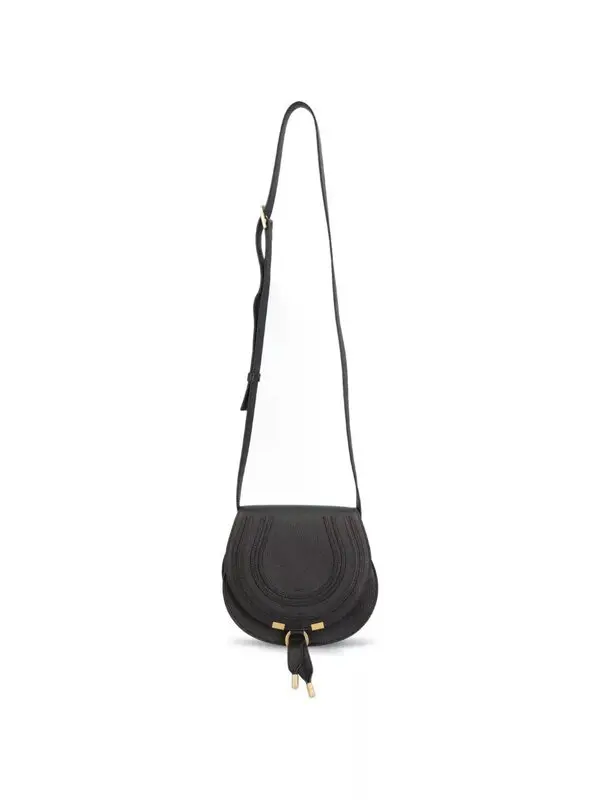 Chloé Marcie Saddle Cross Body Bag - Black