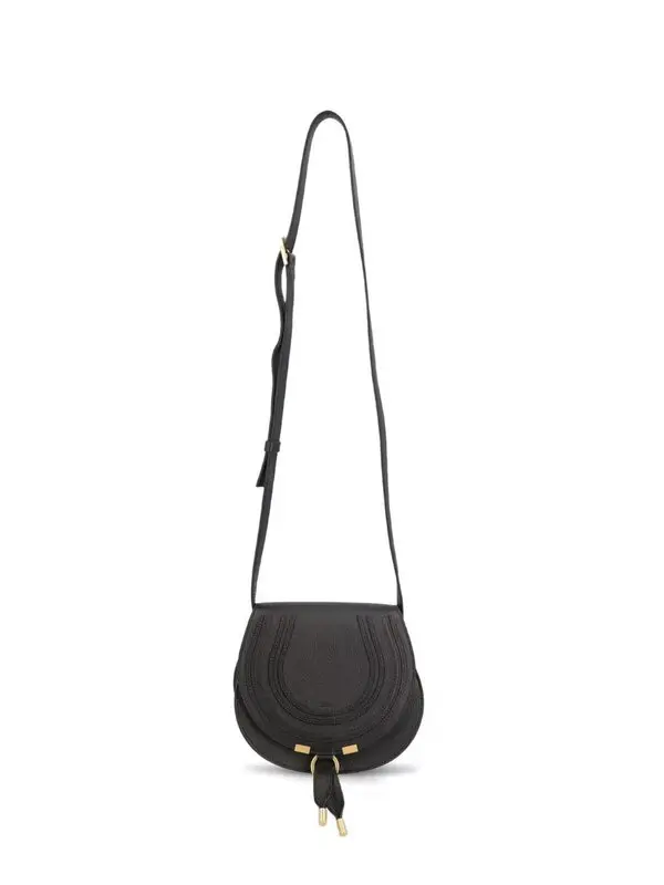 Chloé Marcie Saddle Cross Body Bag - Black