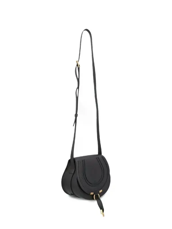 Chloé Marcie Saddle Cross Body Bag - Black