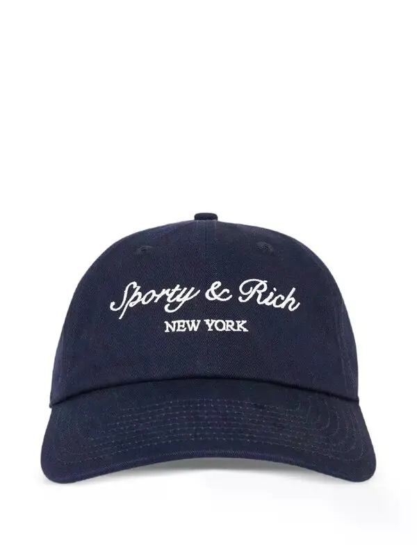 SPORTY & RICH Syracuse Ny Baseball Cap - Blue