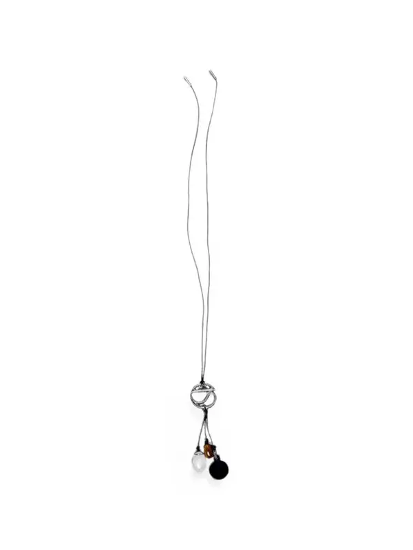 Coperni Stone-pendant Cord Necklace