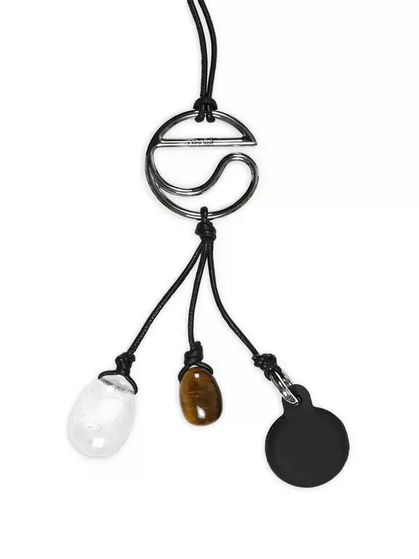 Coperni Stone-pendant Cord Necklace
