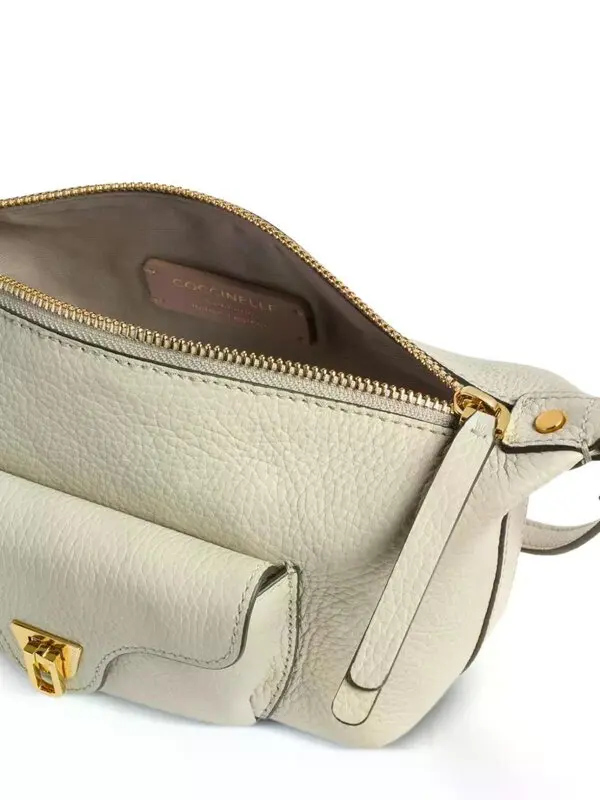 COCCINELLE Mini Beat Leather Shoulder Bag - Green