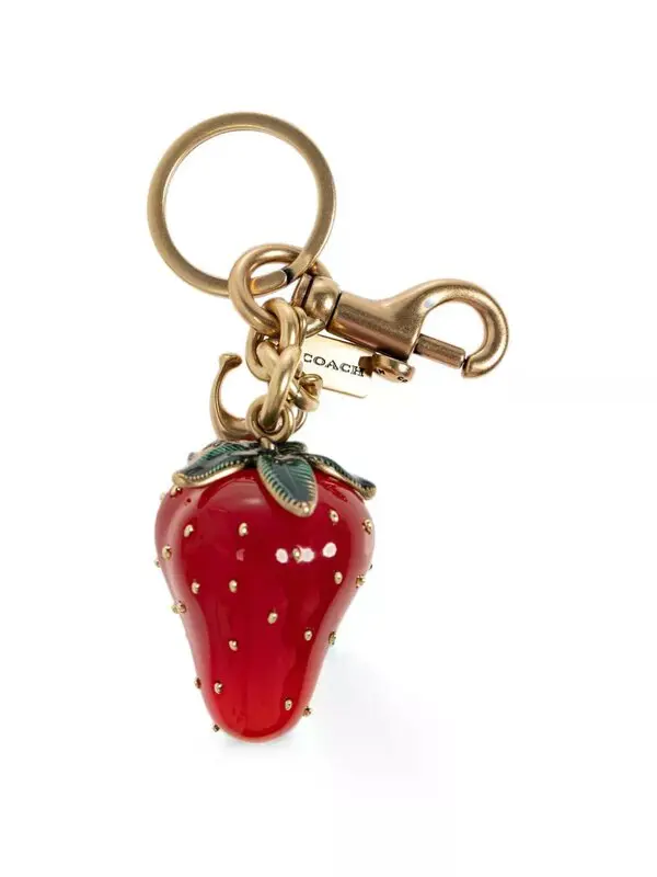 COACH Strawberry-charm Keyring