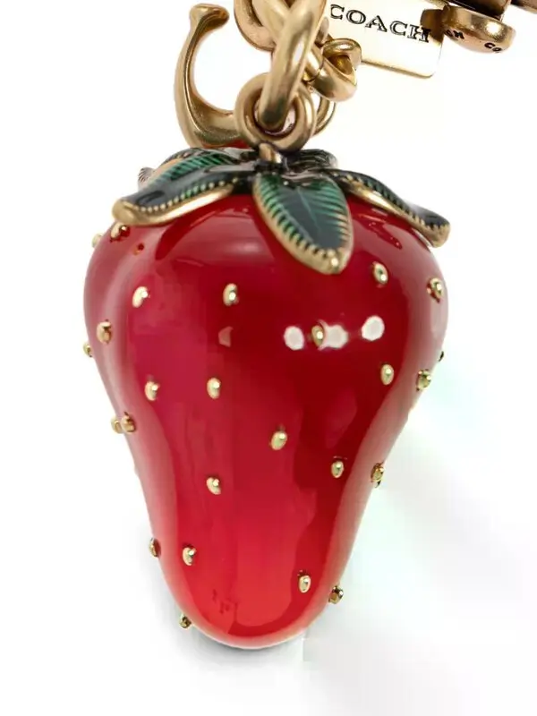 COACH Strawberry-charm Keyring
