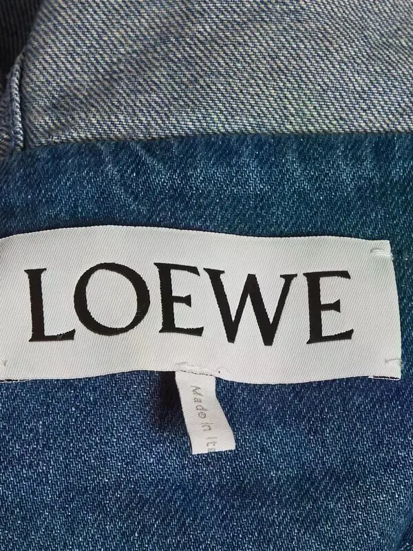 Loewe X Paula's Ibiza Tie-dye Cropped Denim Jacket
