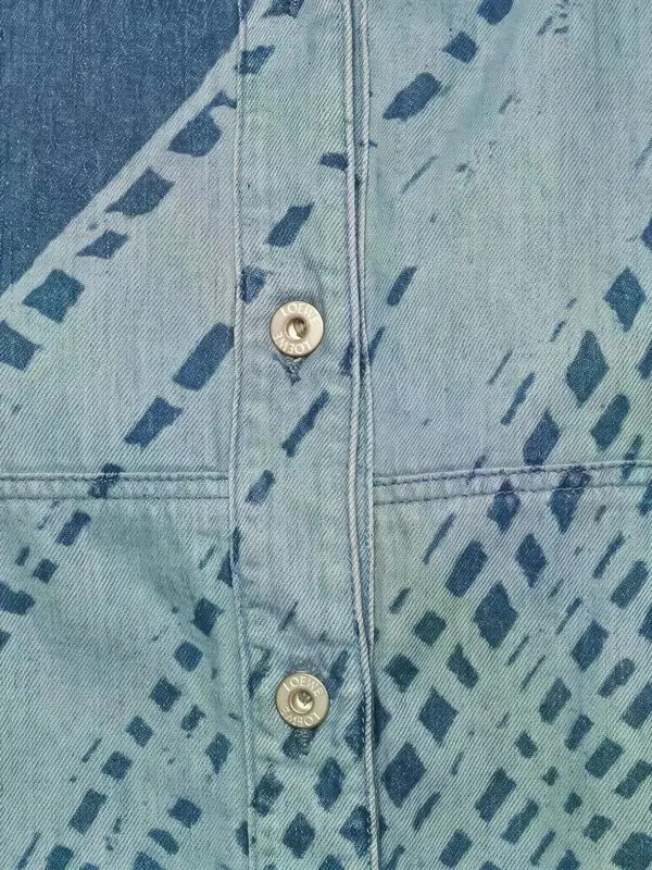 Loewe X Paula's Ibiza Tie-dye Cropped Denim Jacket