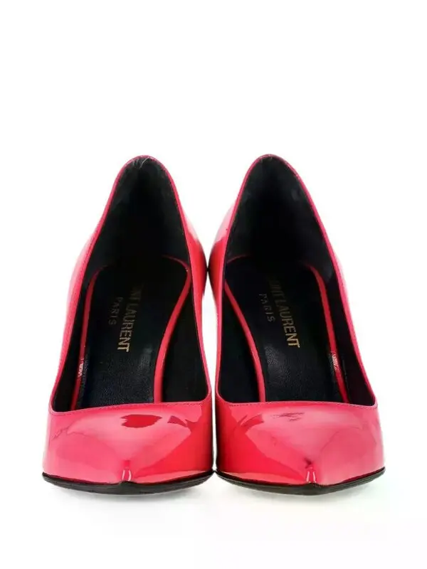 Saint Laurent Pointed-toe Patent-leather Pumps