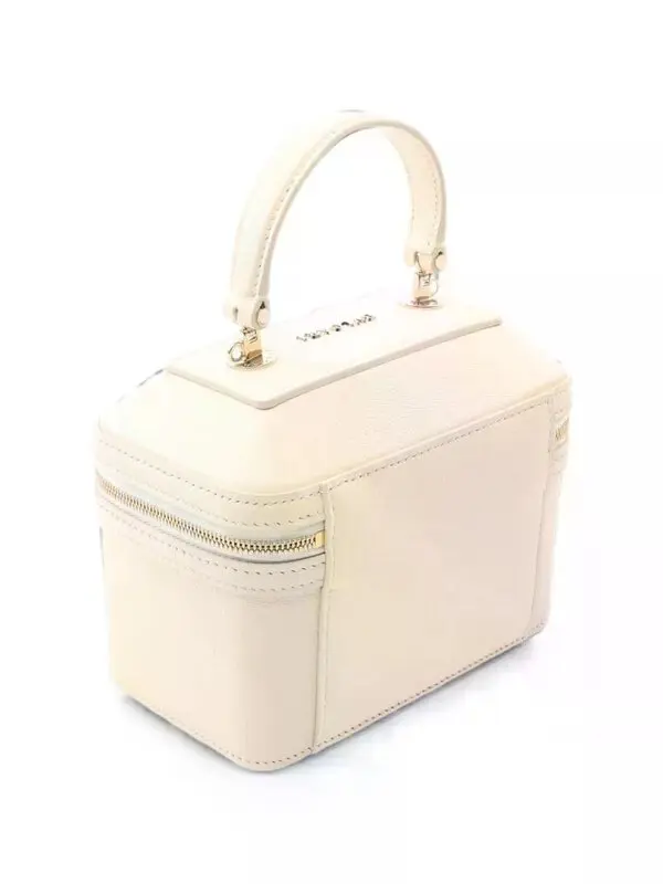 BVLGARI 2010s Serpenti Jewelry Box 2-way Leather Tote Bag - Neutrals