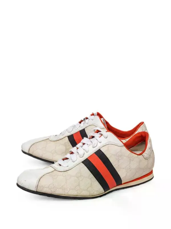 Gucci Web Croc-embossed Sneakers