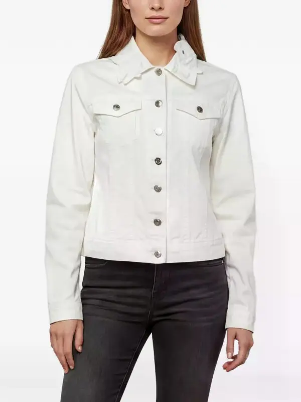 Red Valentino Floral-appliqué Denim Jacket