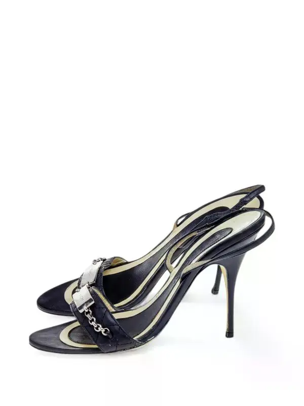 Givenchy Quilted Logo-plaque Sandals - Black