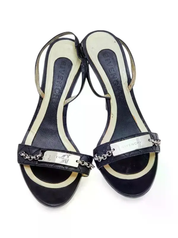 Givenchy Quilted Logo-plaque Sandals