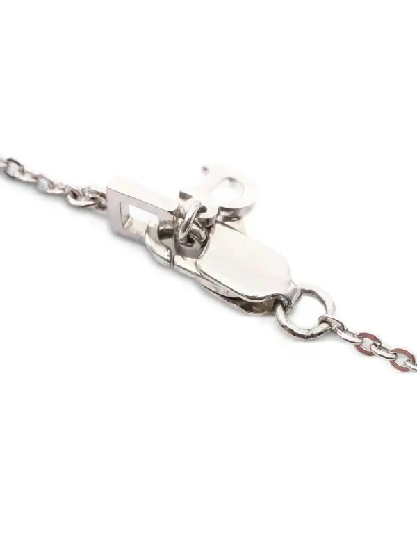 Dior Tone Heart And Arrow "i Love " Pendant Necklace