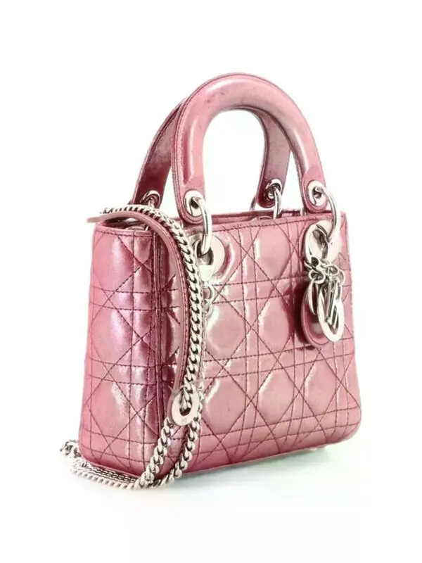 Dior Lady Chain Bag Mini Satchel - Pink