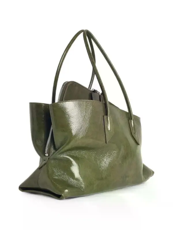 Attico Medium La Passeggiata Leather Tote Bag