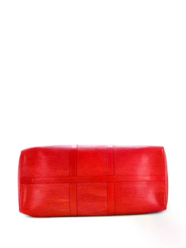 LOUIS VUITTON Keepall Epi Leather Travel Bag 50 - Red