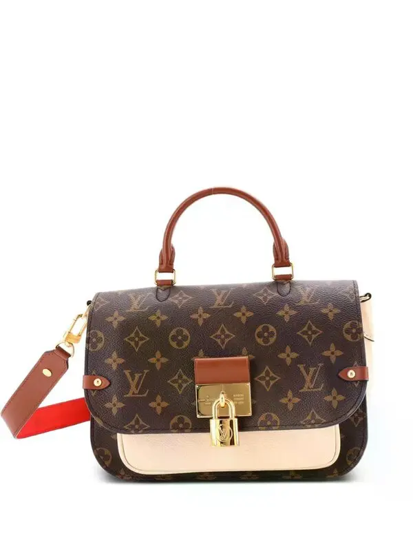 LOUIS VUITTON Monogram Canvas Leather Satchel - Neutrals