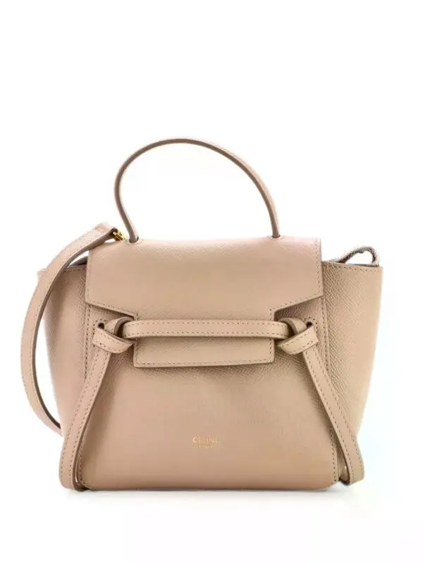 Celine Belt Bag Textured Leather Pico Shoulder Bag