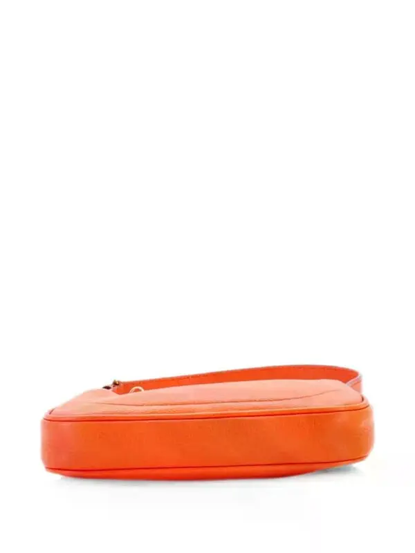 Gucci Aphrodite Leather Mini Shoulder Bag - Orange
