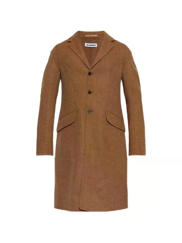 JIL SANDER Single-breasted Wool Coat