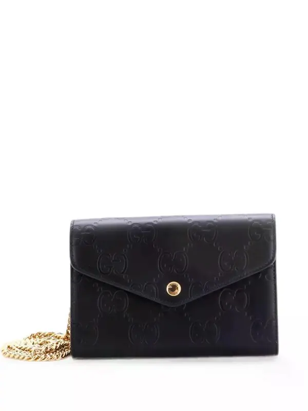 Gucci Envelope Wallet On Chain Guccissima Leather Shoulder Bag