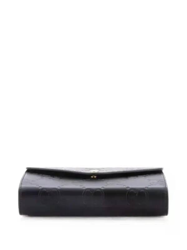 Gucci Envelope Wallet On Chain Guccissima Leather Shoulder Bag