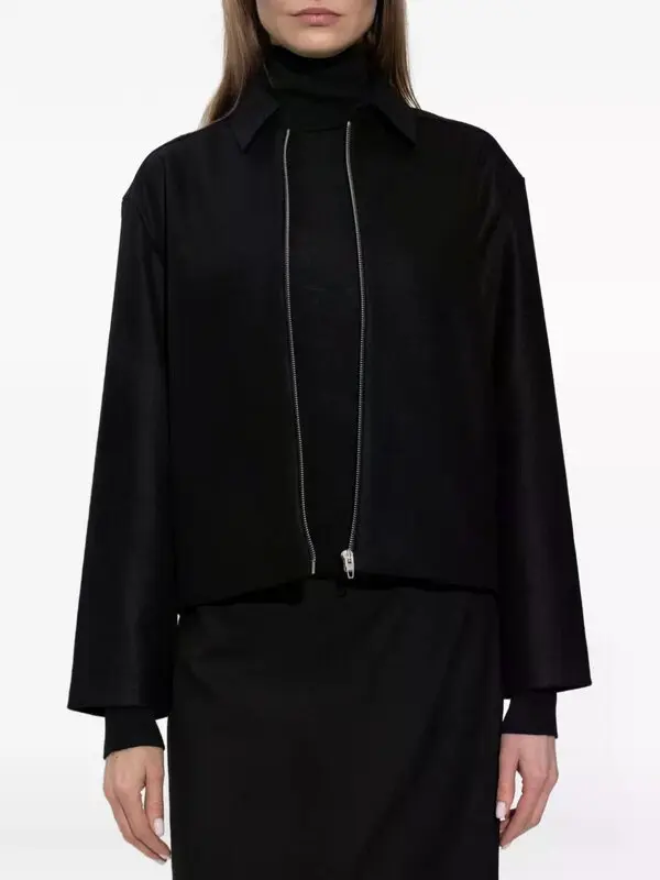 JIL SANDER Zip-up Wool Jacket