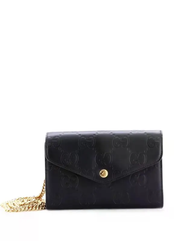Gucci Envelope Wallet On Chain Guccissima Leather Shoulder Bag