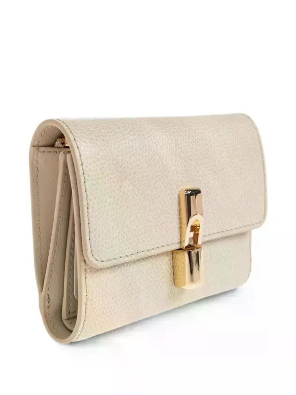 Furla Logo-plaque Pebbled-leather Wallet