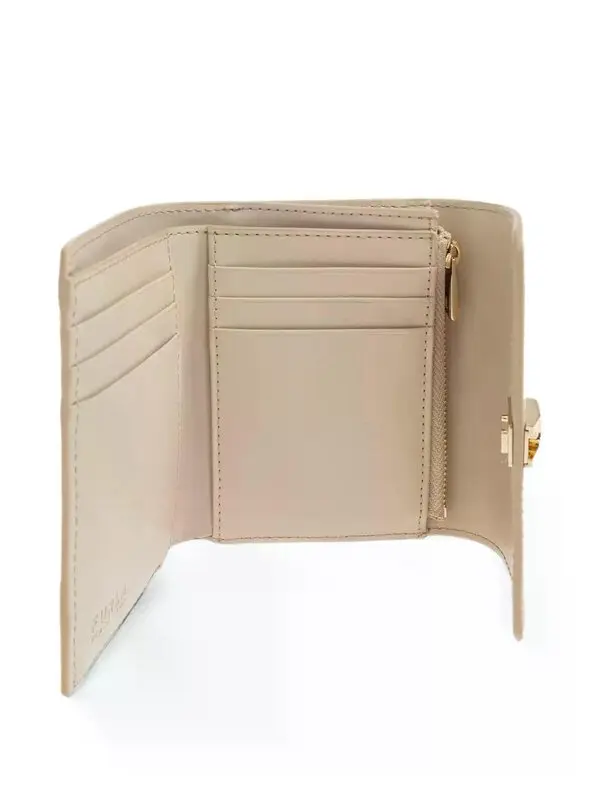 Furla Logo-plaque Pebbled-leather Wallet
