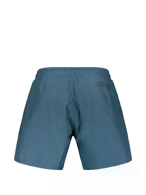 PLEIN SPORT Drawstring Vertical-stripe Swim Shorts